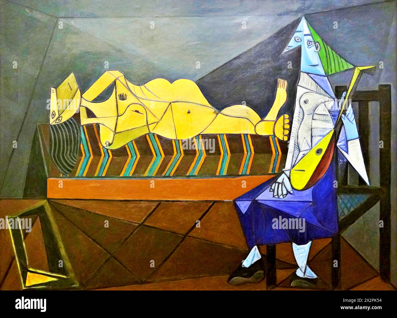 Painted during the Occupation, L'Aubade 1942 is a unique work by Artist Picasso, Pablo (1881 ...