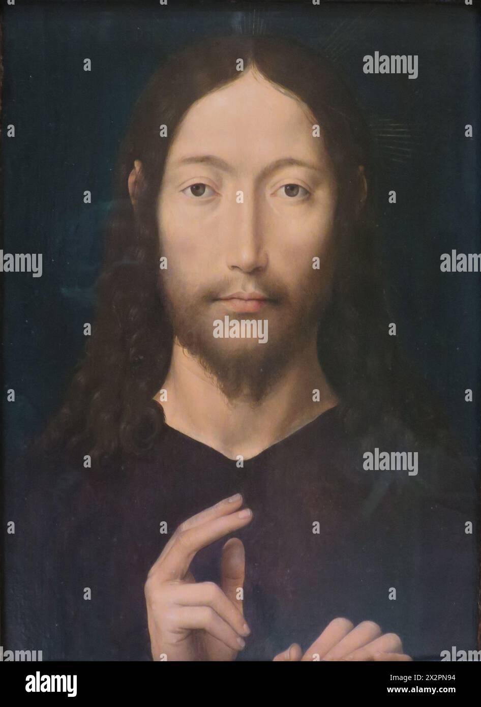 Hans memling christ giving his blessing hi-res stock photography and images - Alamy