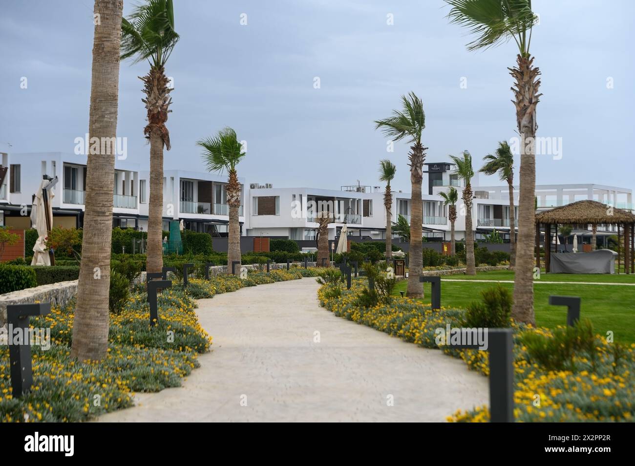 Modern multi family house in Cyprus 2 Stock Photo - Alamy