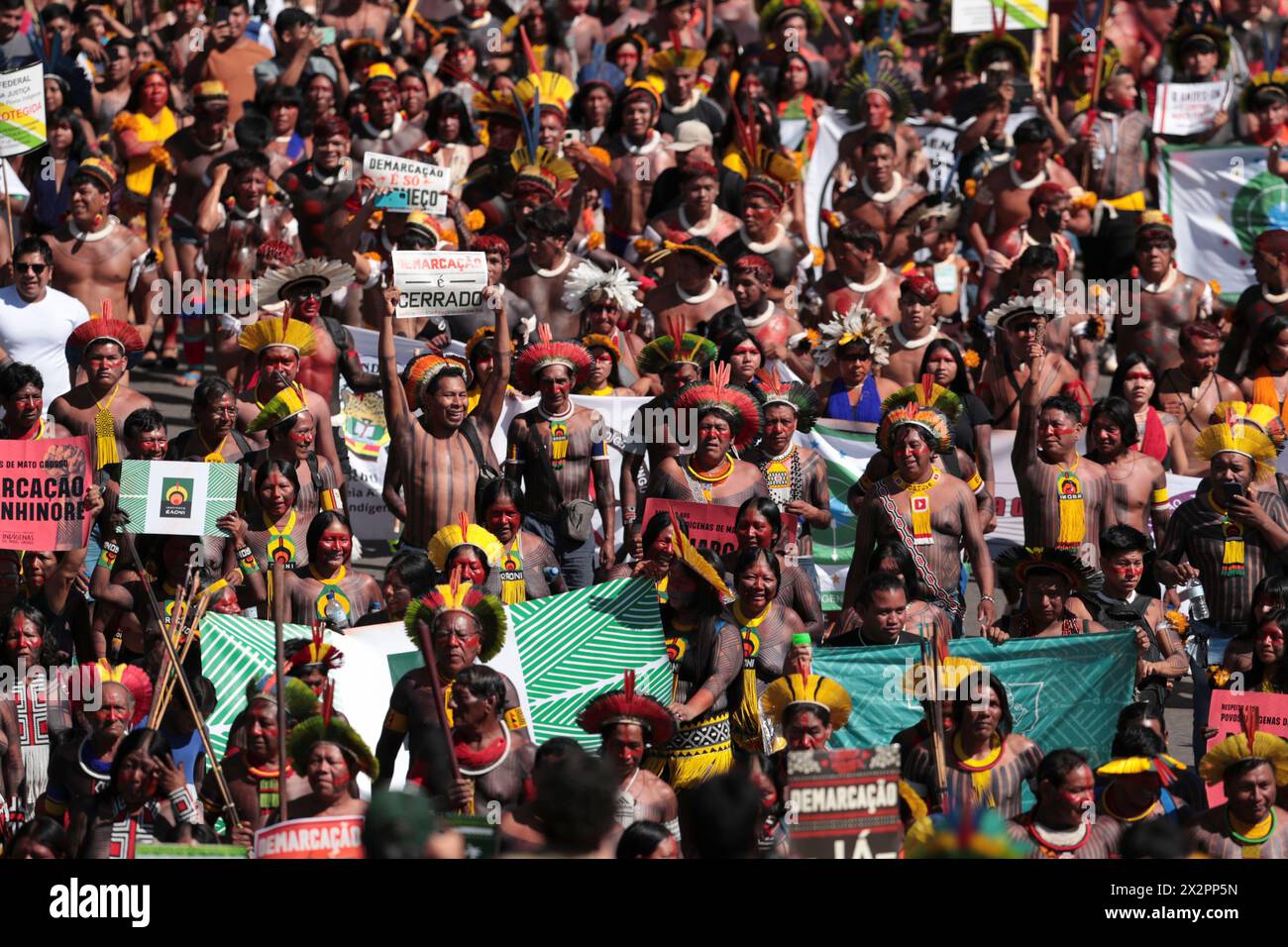 EDS NOTE: NUDITY - Indigenous people march during the 20th annual Free ...