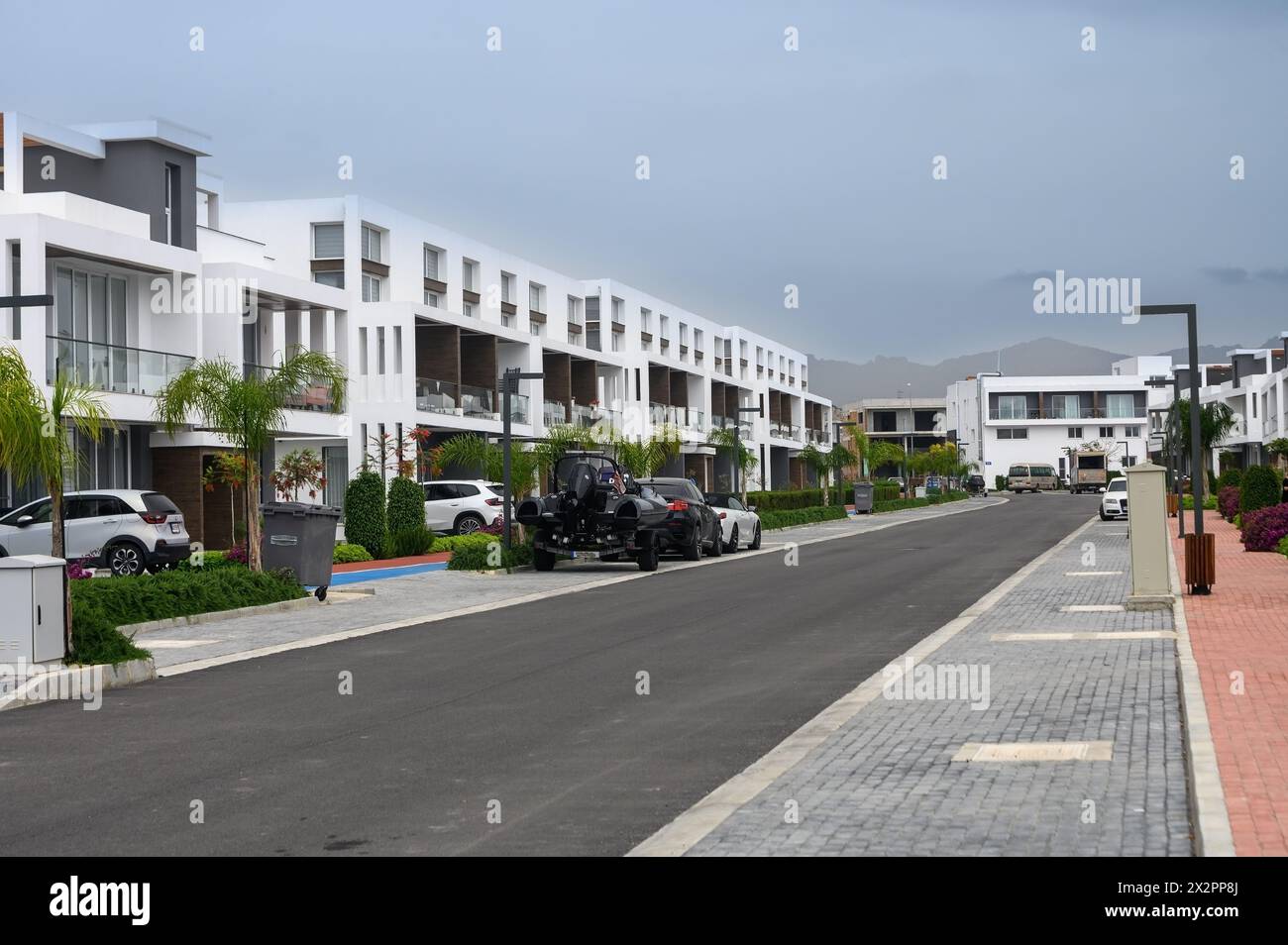 Modern multi family house in Cyprus 4 Stock Photo - Alamy