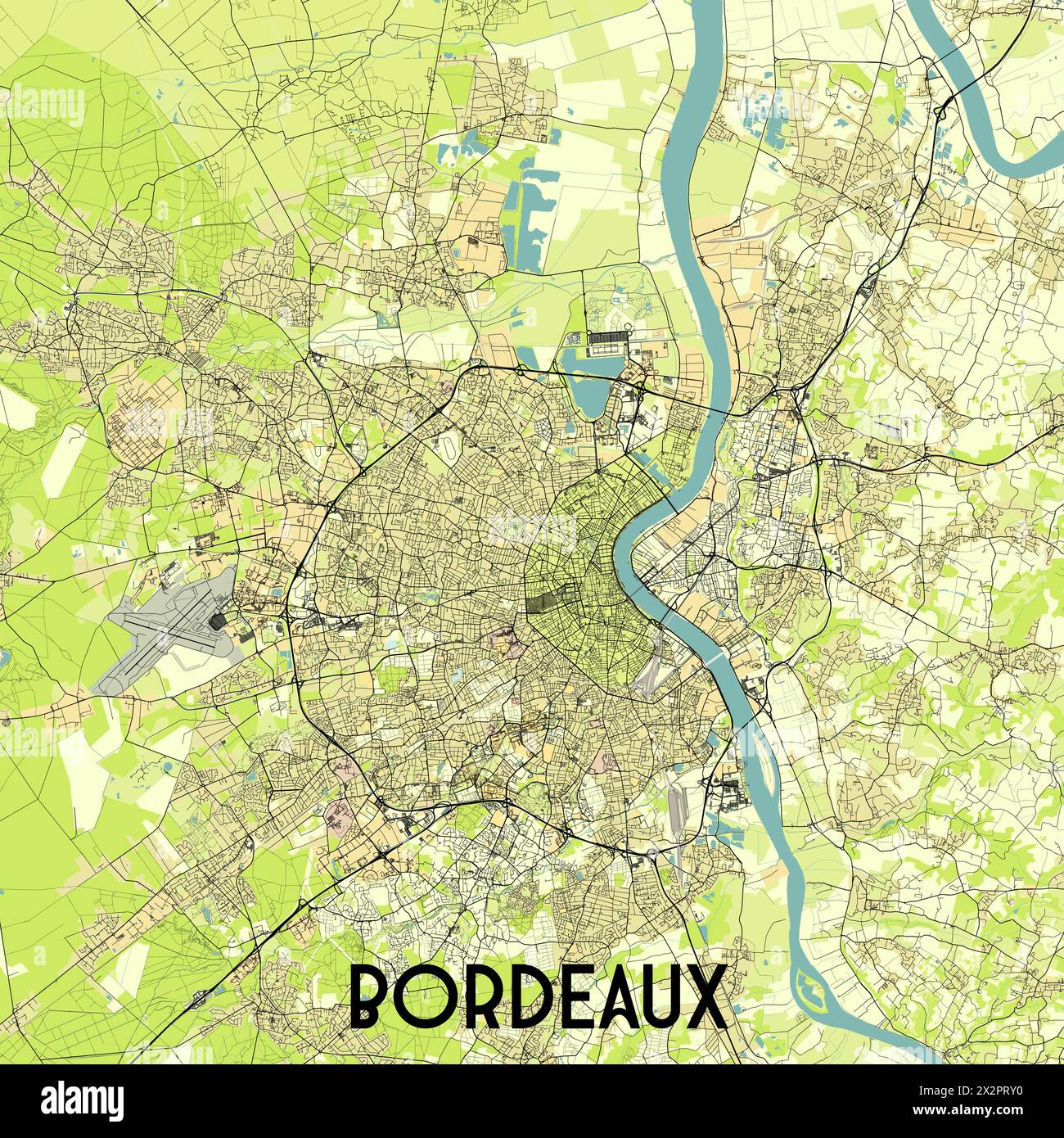 France bordeaux map travel Stock Vector Images - Alamy