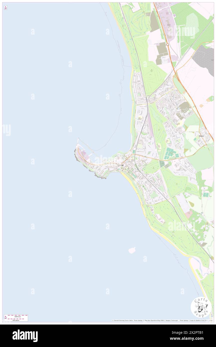 Map of troon hi-res stock photography and images - Alamy