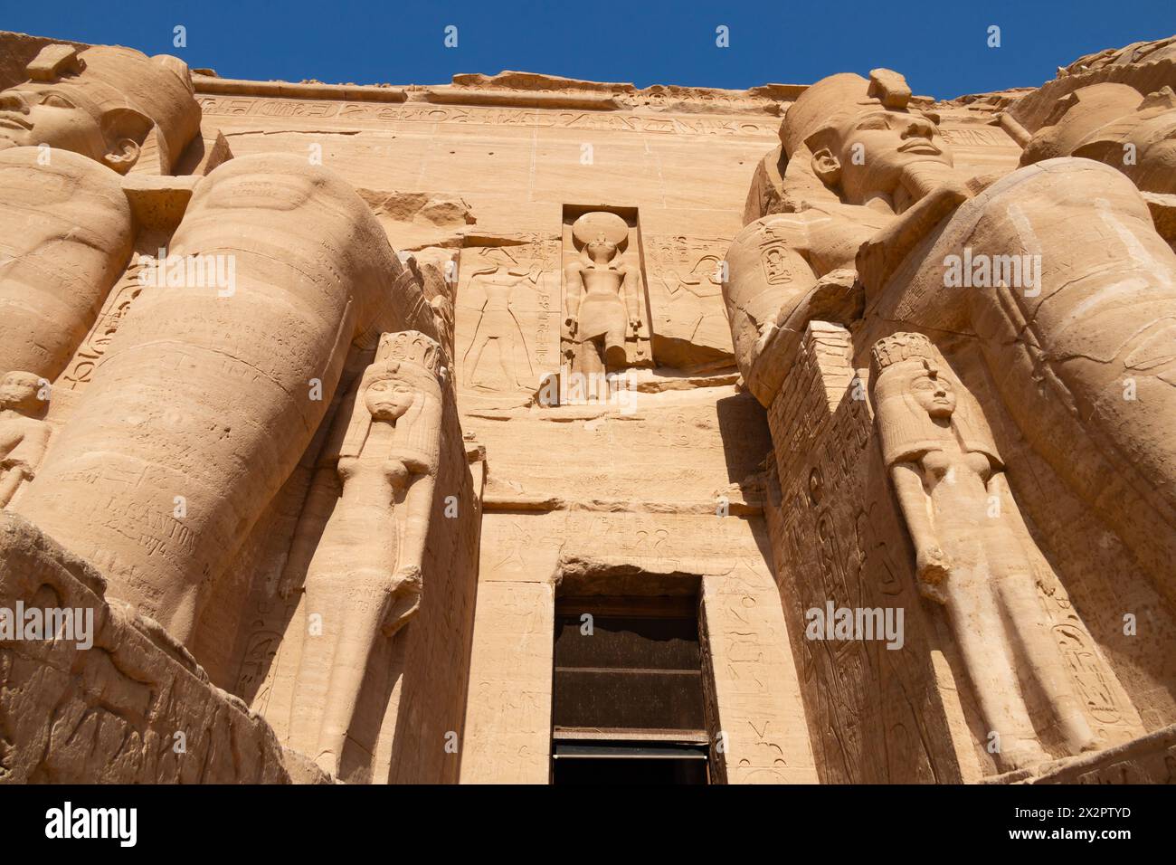 Entrance to the tomb The temple of Ramses II and his Queen Nefertari at ...