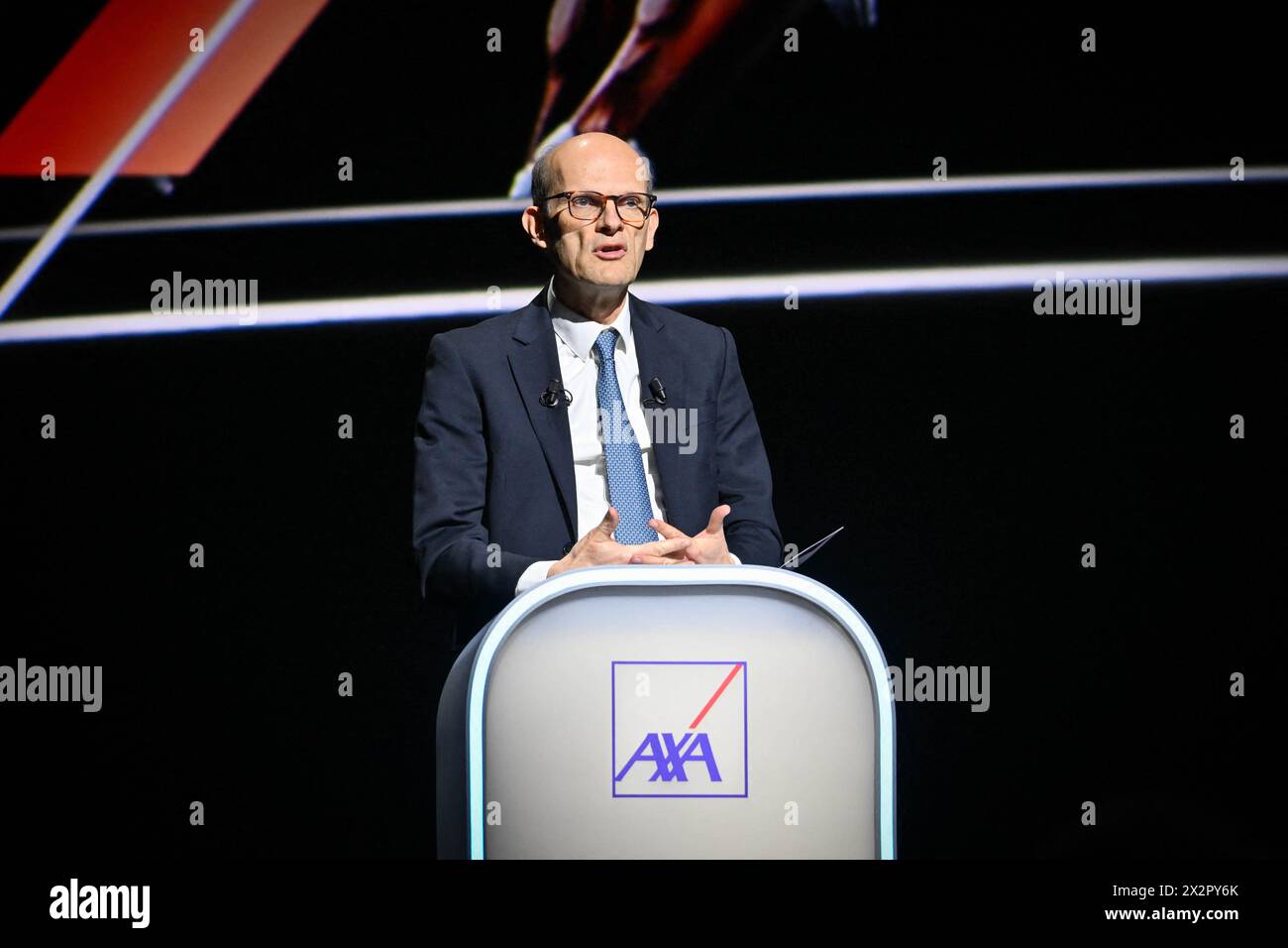 Paris, France. 23rd Apr, 2024. Speech by Frederic de Courtois ...