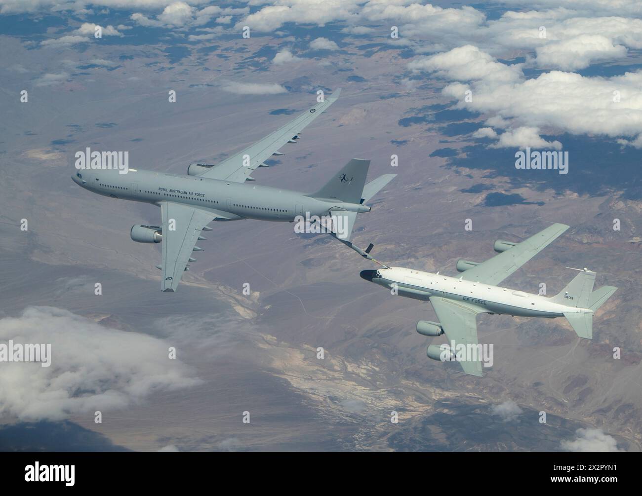 A RAAF KC-30A Multi-Role Tanker Transport from 33 Squadron, left ...