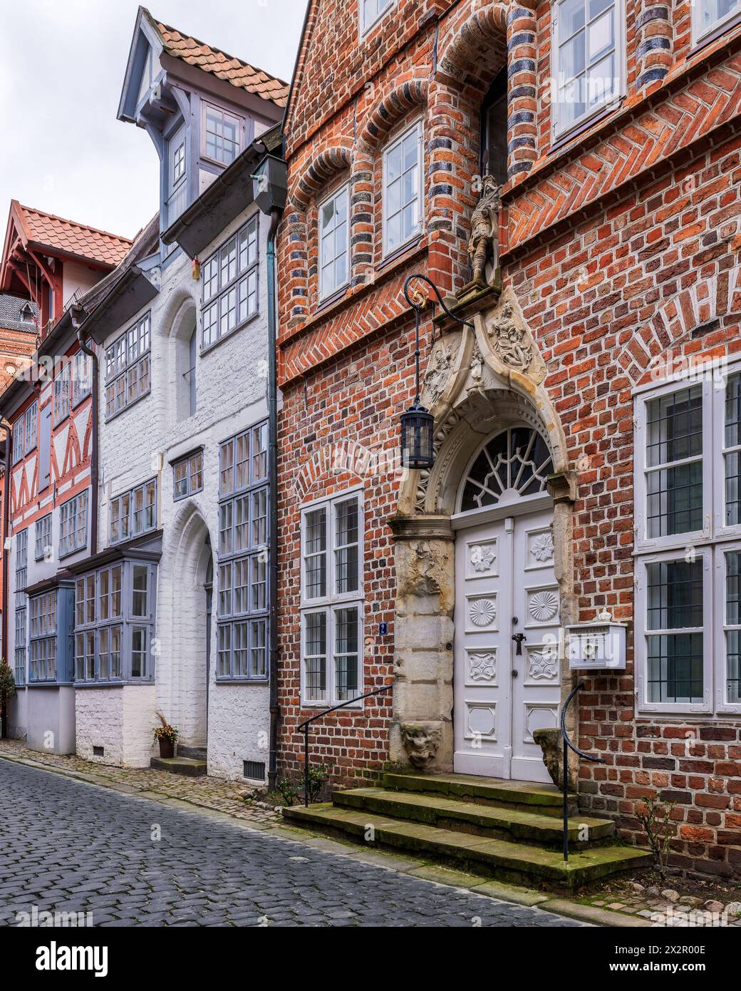 Beautiful medieval buildings in Lüneburg Stock Photo - Alamy