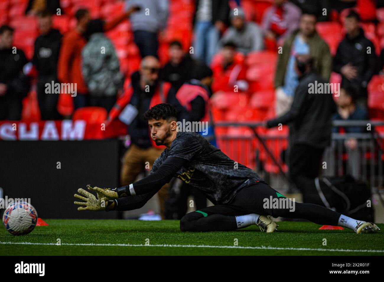 Wembley Stadium, London, UK. 21st Apr, 2024. FA Cup Semi Final Football ...