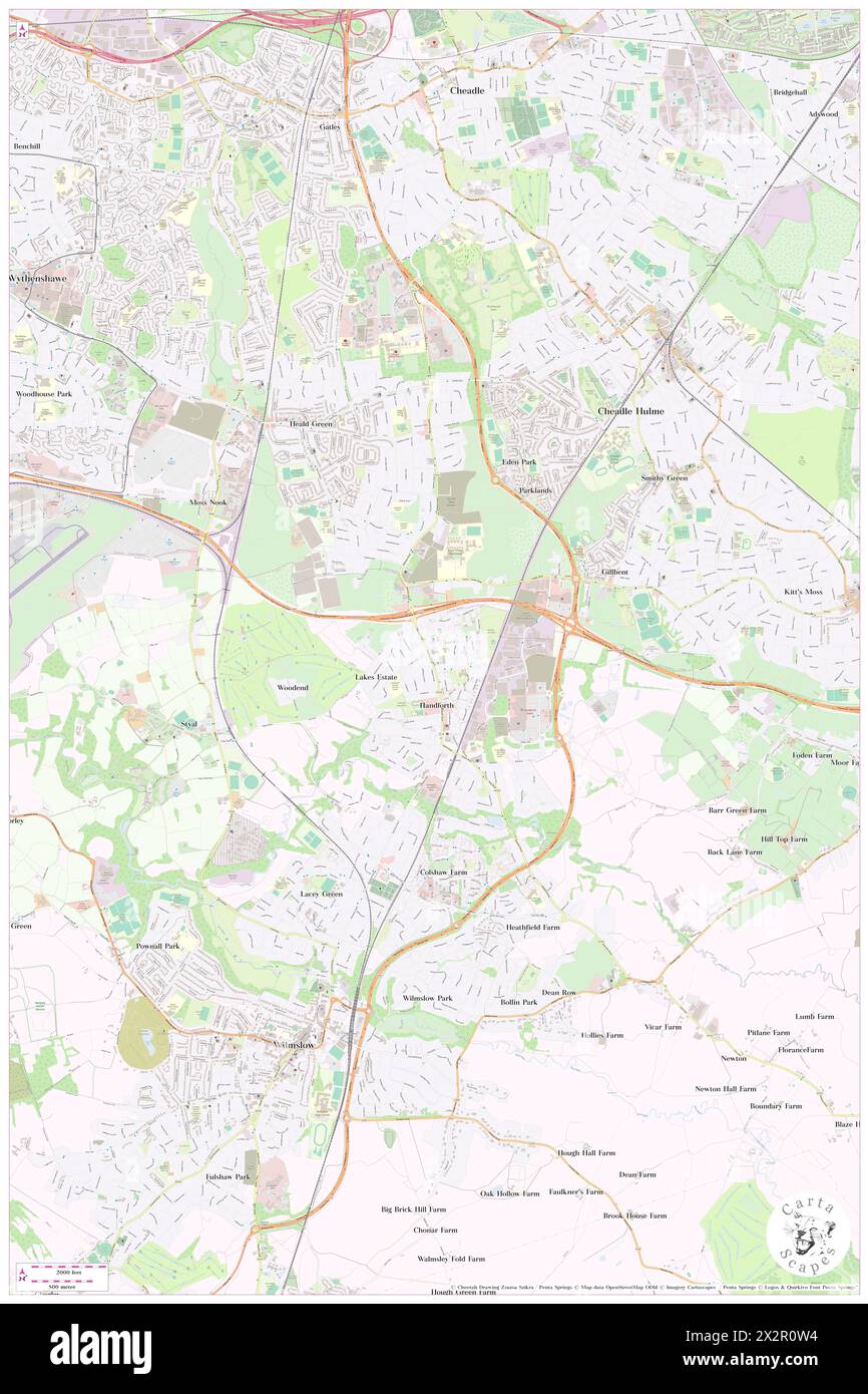 Map of wilmslow hi-res stock photography and images - Alamy