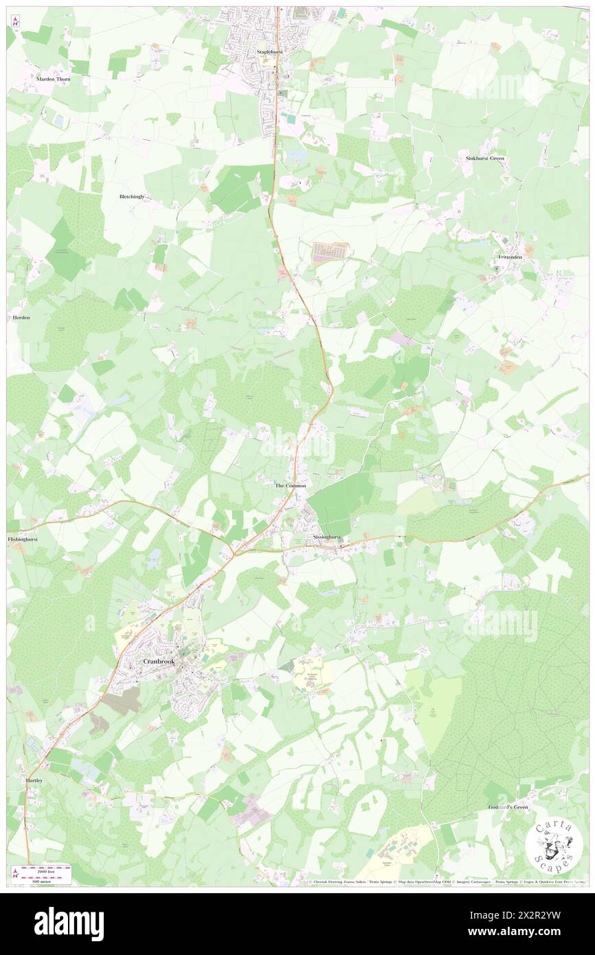 Map of cranbrook hi-res stock photography and images - Alamy