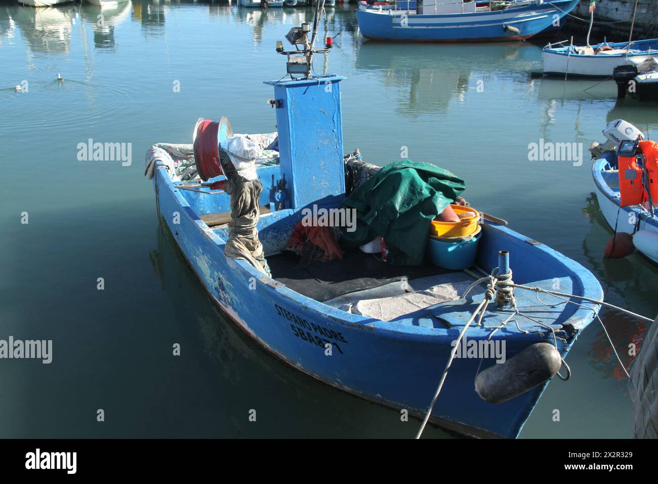 Mola di Bari, Italy. Boats in the marina Stock Photo - Alamy