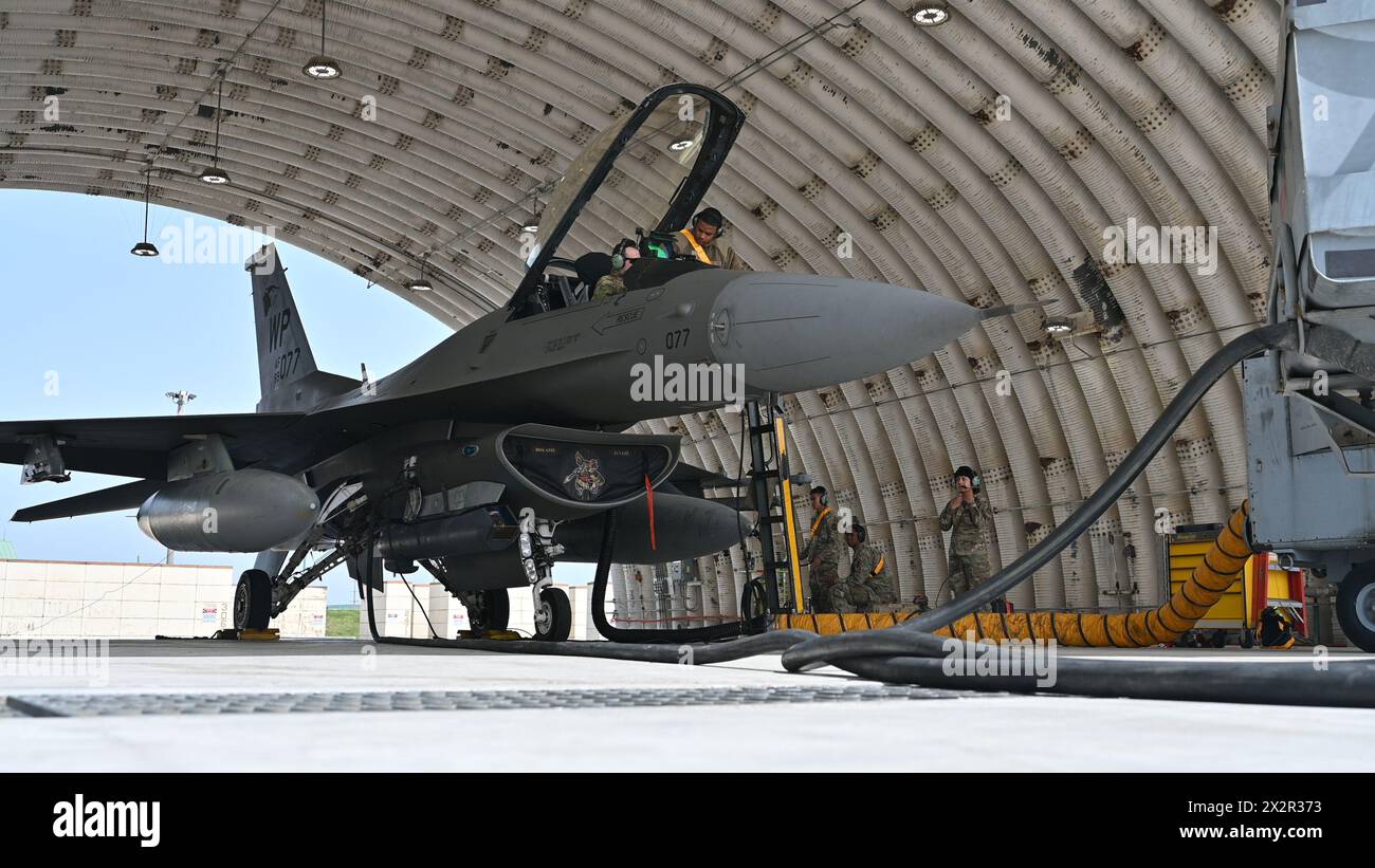 Maintainers from the 80th Fighter Generation Squadron conduct ...