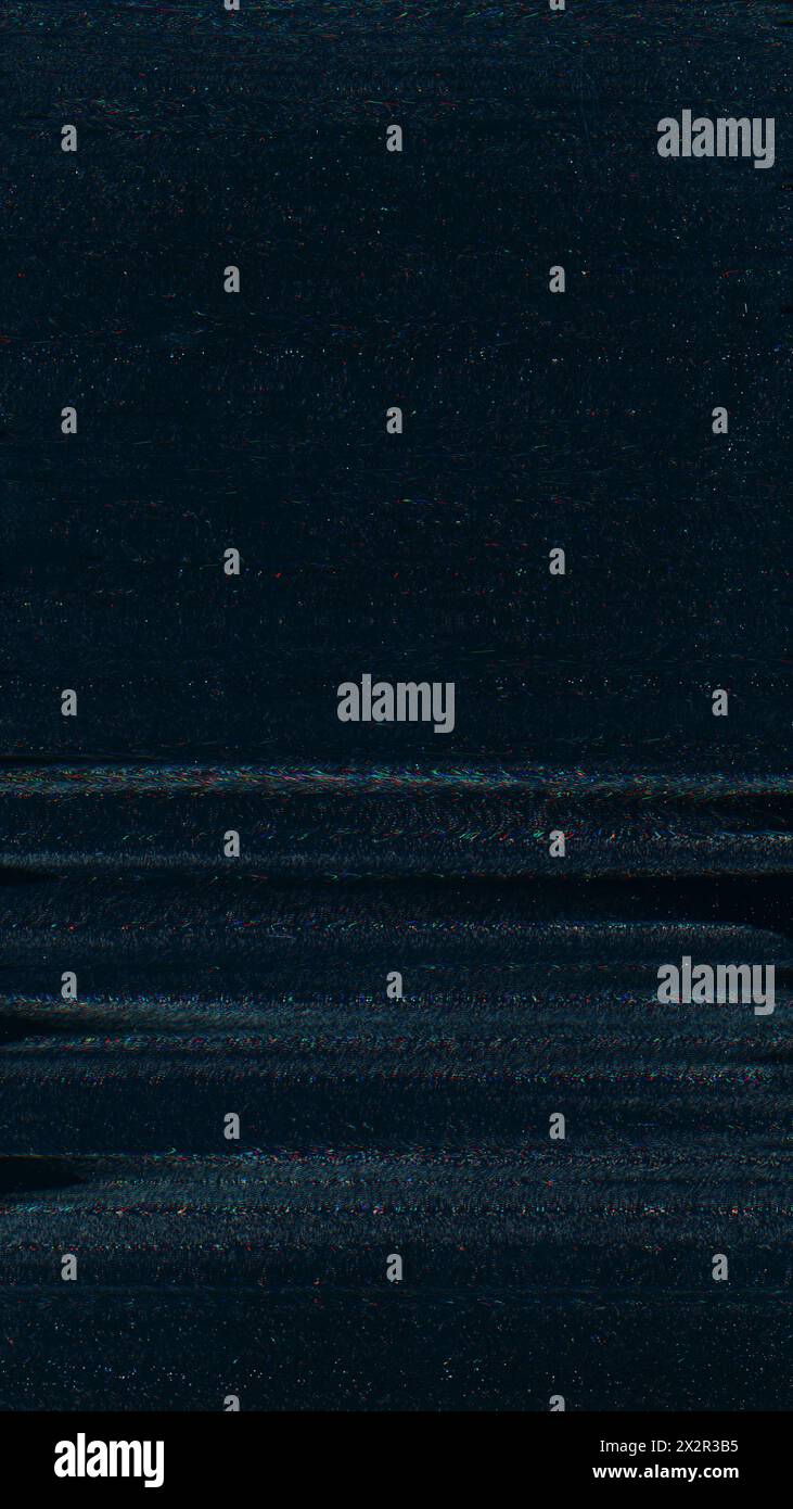 Glitch noise. Signal distortion. Black blue color dark grain texture ...
