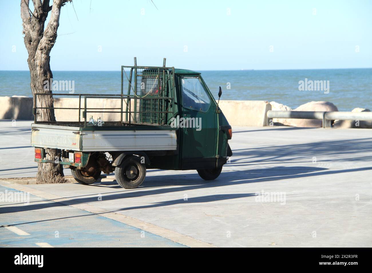 A 3-wheel truck in Italy Stock Photo - Alamy