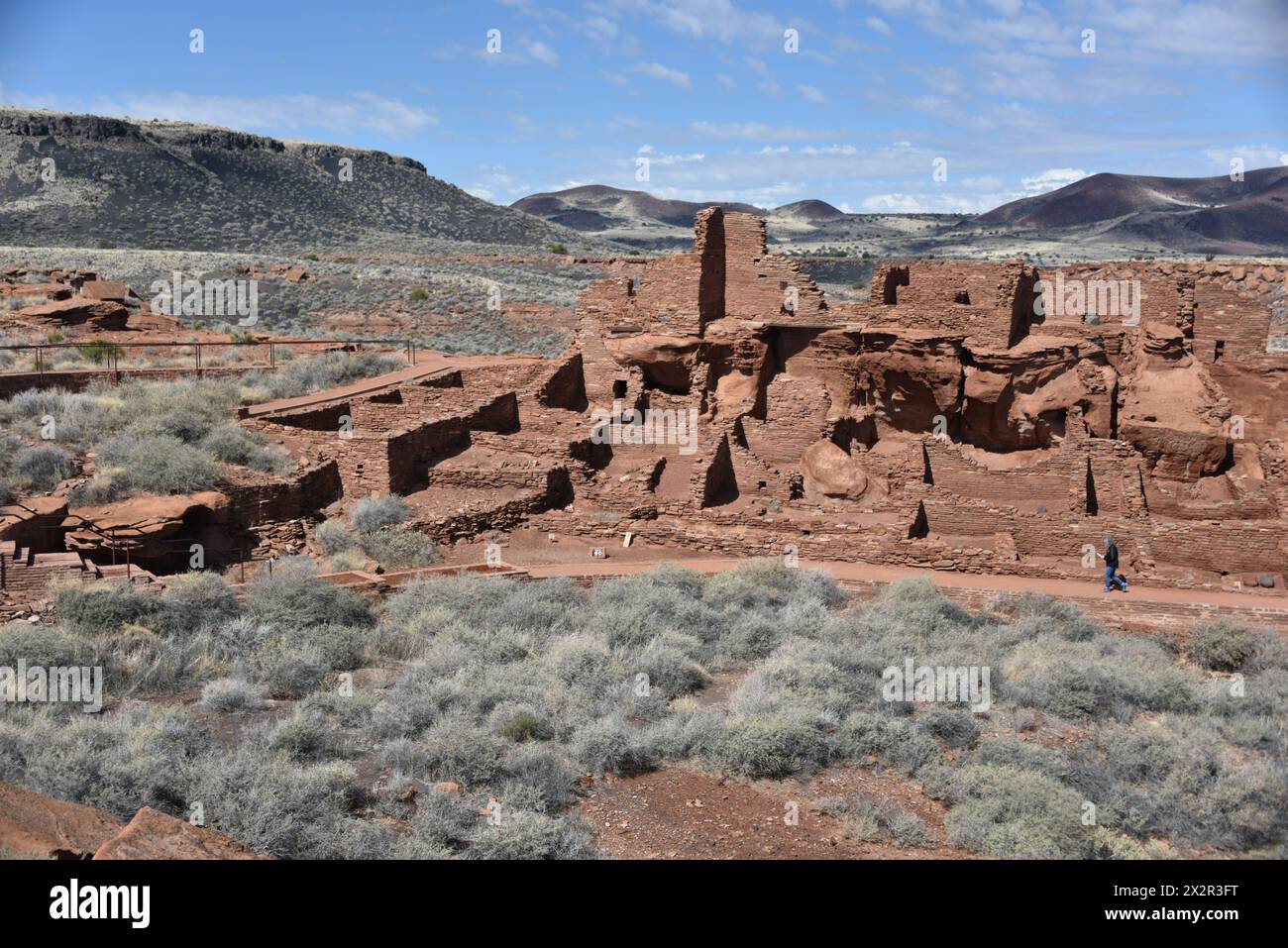 Flagstaff, AZ., U.S.A. June 5, 2018. Wupatki ruins of the Wupatki ...
