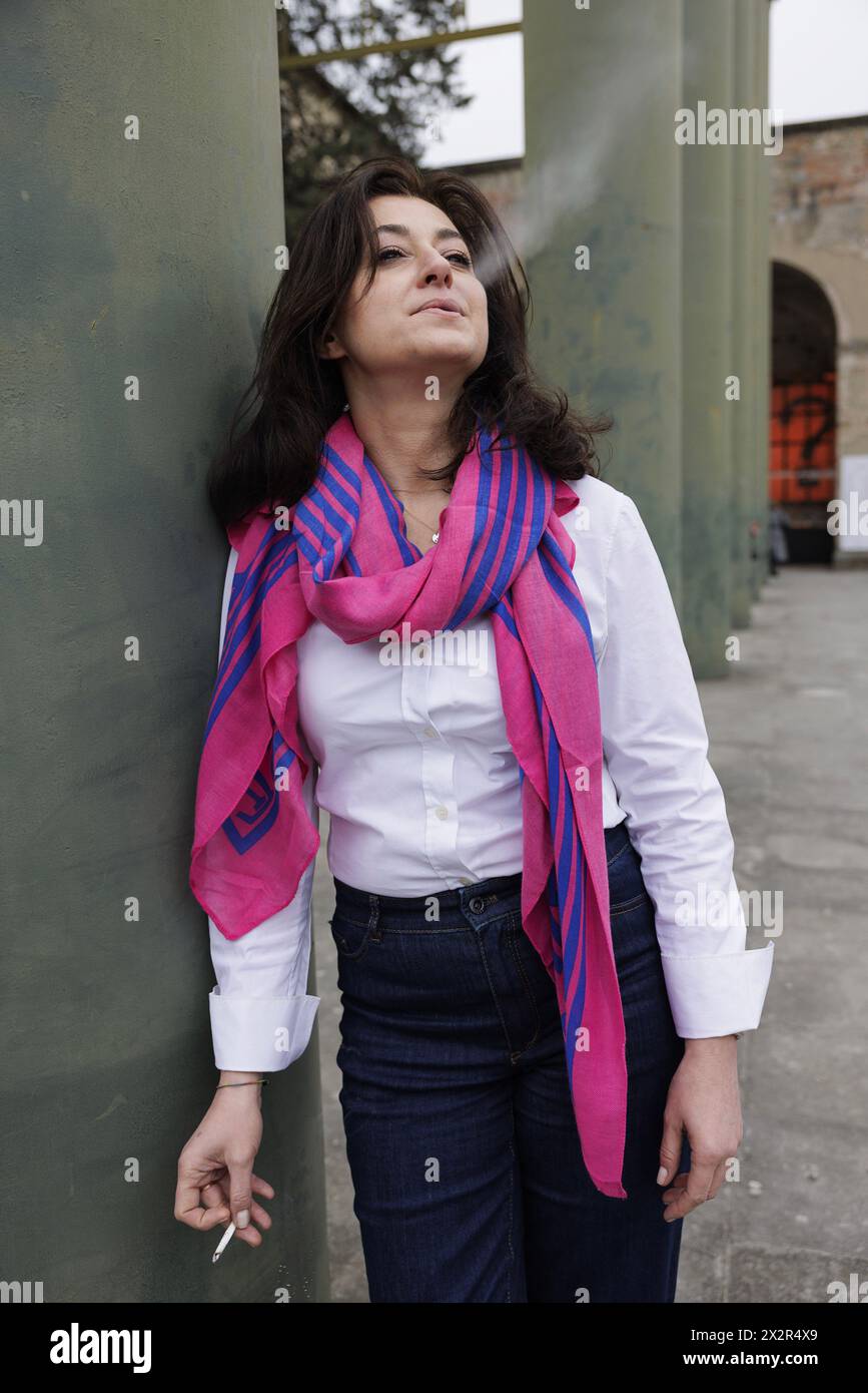 Portrait of Ece Temelkuran 24/02/2023 ©Isabella De Maddalena/opale ...