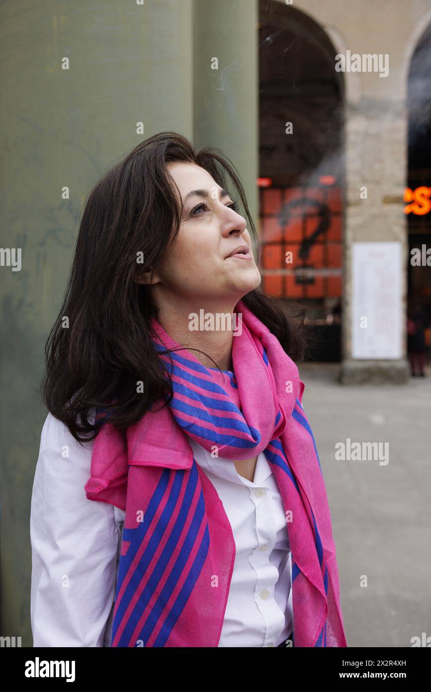 Portrait of Ece Temelkuran 24/02/2023 ©Isabella De Maddalena/opale ...
