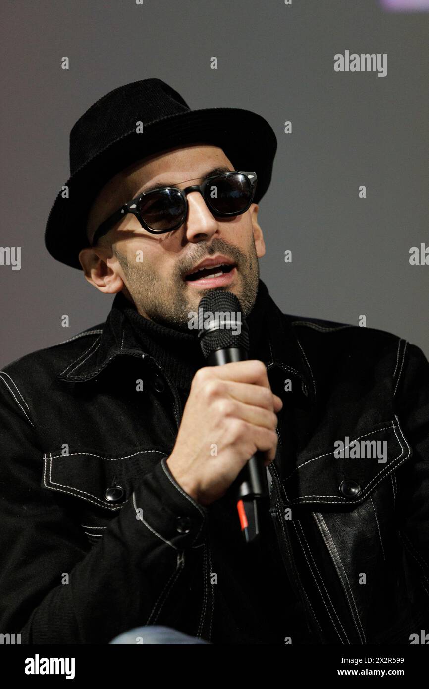 The artist JR (Jen Rene) at the press opening of the his first solo ...