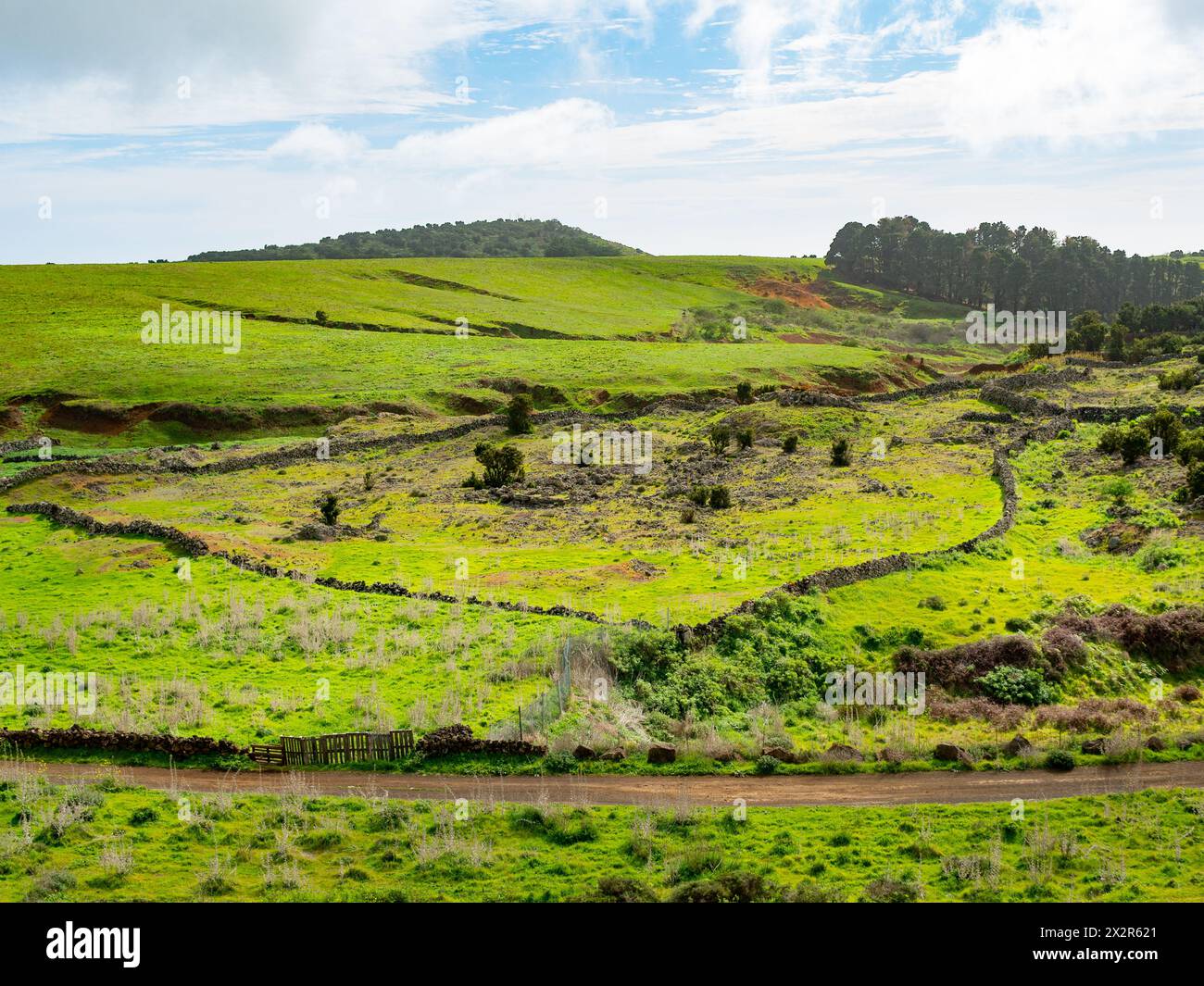 Hilly and green landscape hi-res stock photography and images - Alamy