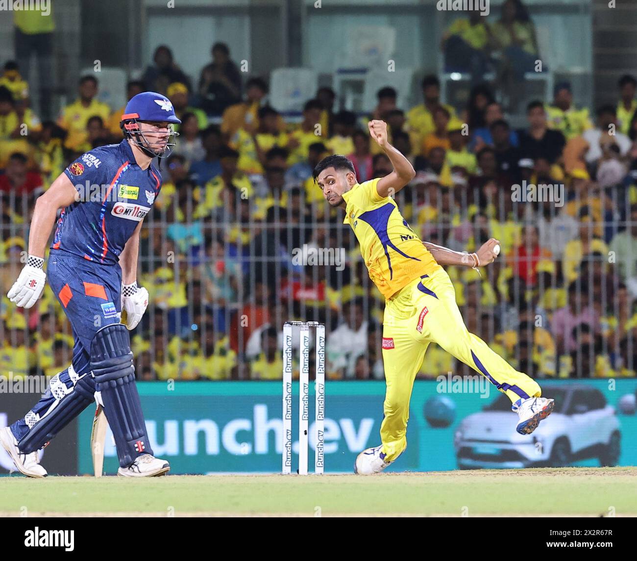 Tata IPL 2024 : Chennai, India, 23rd April 2024: CSK Vs LSG : ( Chennai Super Kings Vs Lucknow ...