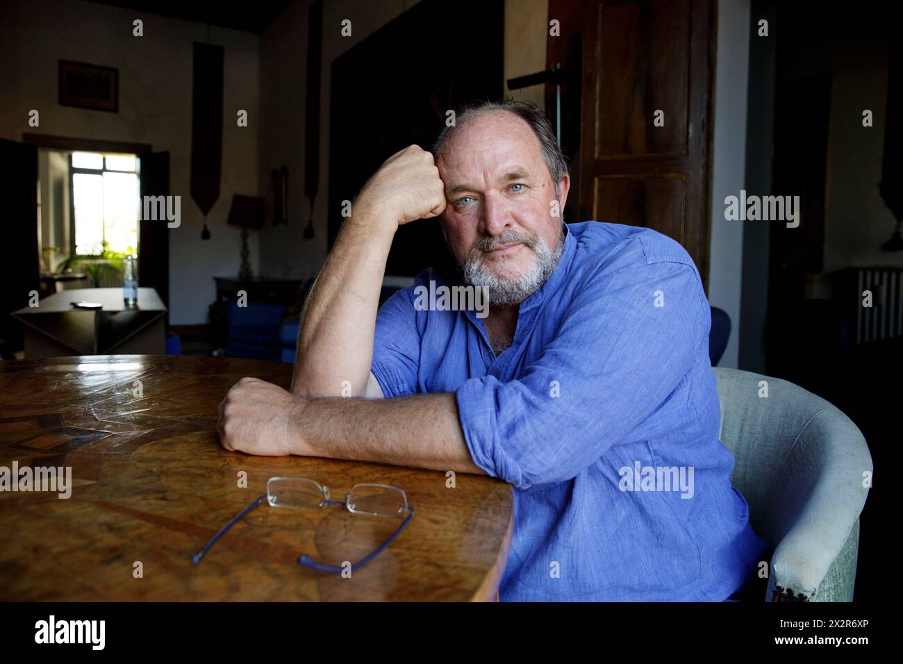 Portrait of William Dalrymple 11/09/2022 ©Isabella De Maddalena/opale ...