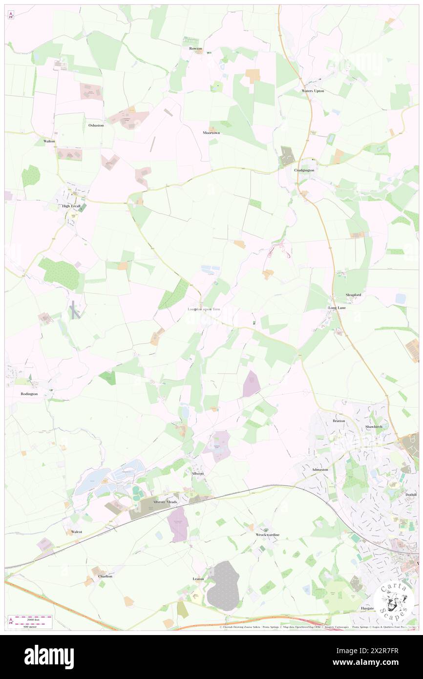 Telford on a map hi-res stock photography and images - Alamy