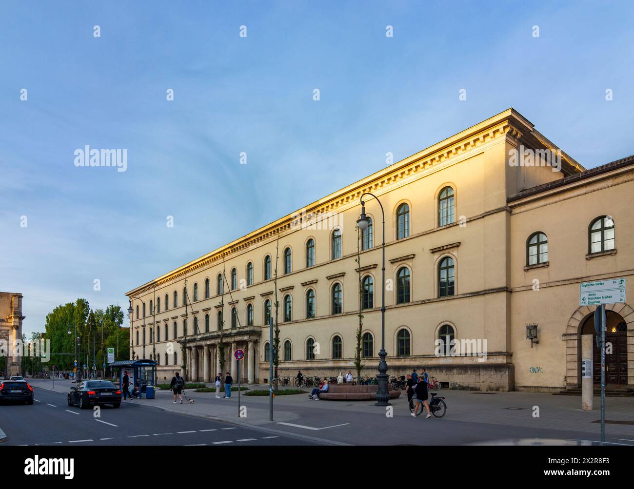 München, Munich: building of university Ludwig-Maximilians-Universität ...