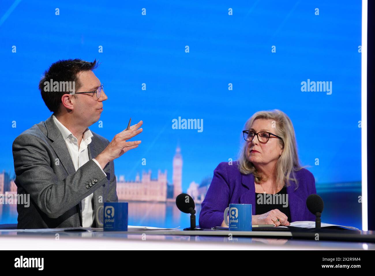 Liberal Democrat candidate Rob Blackie and Conservative party candidate ...