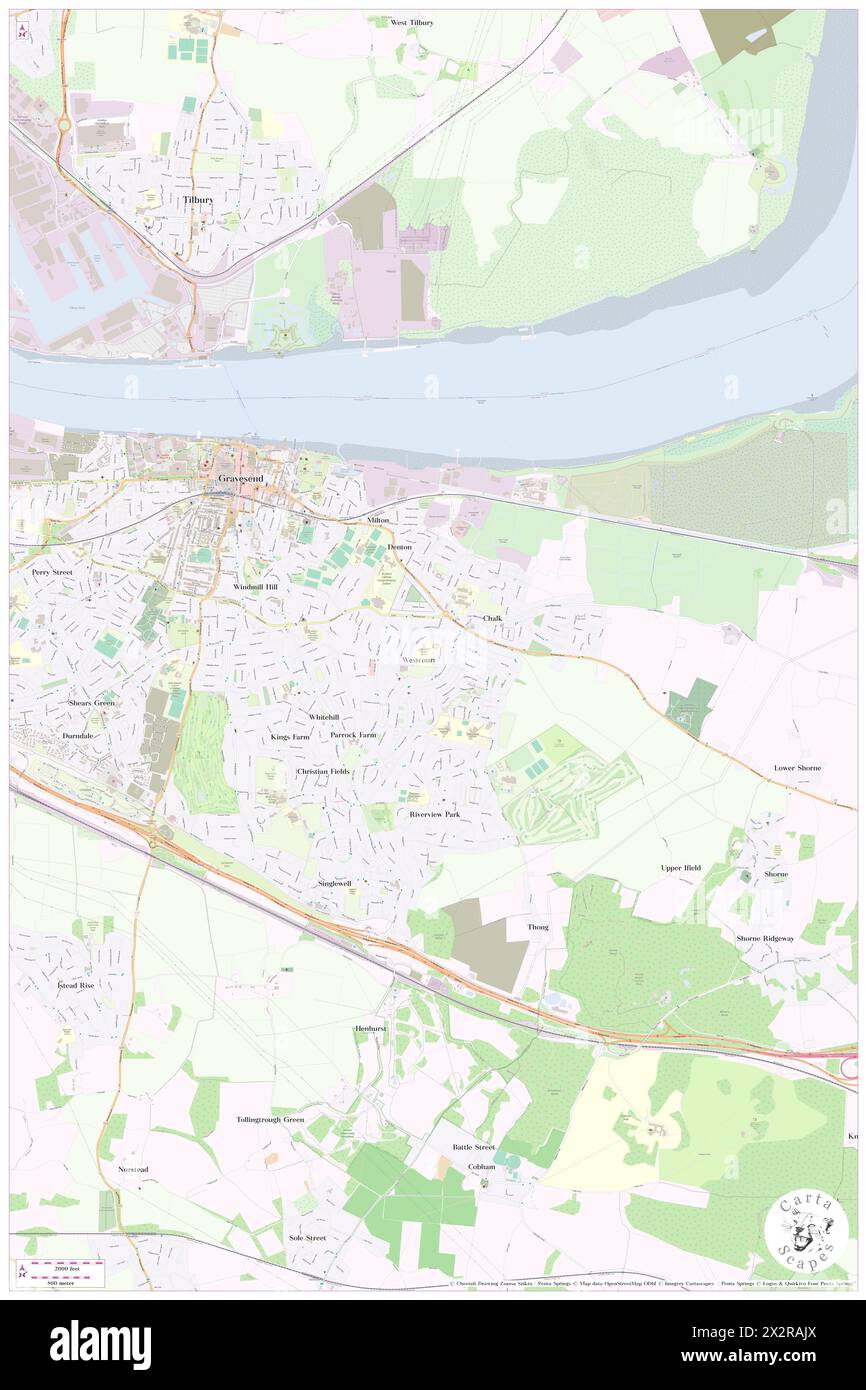 Map of gravesend hi-res stock photography and images - Alamy