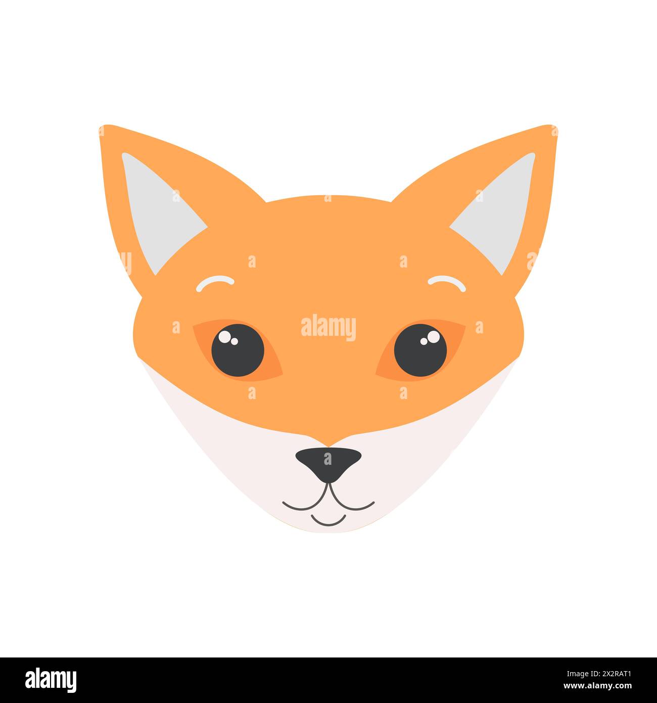 Cartoon fox face hi-res stock photography and images - Alamy