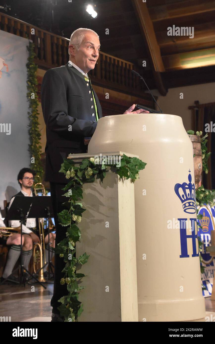 Dr.Michael Moeller Hofbraeuvorstand Muenchen 23.04.2024 Hofbraeuhaus ...