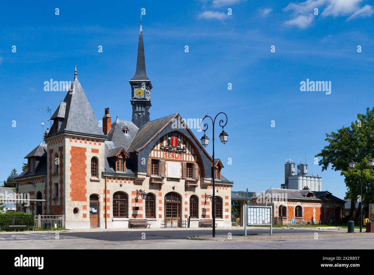 Senlis, France - May 19 2020: The Senlis railway station was opened ...