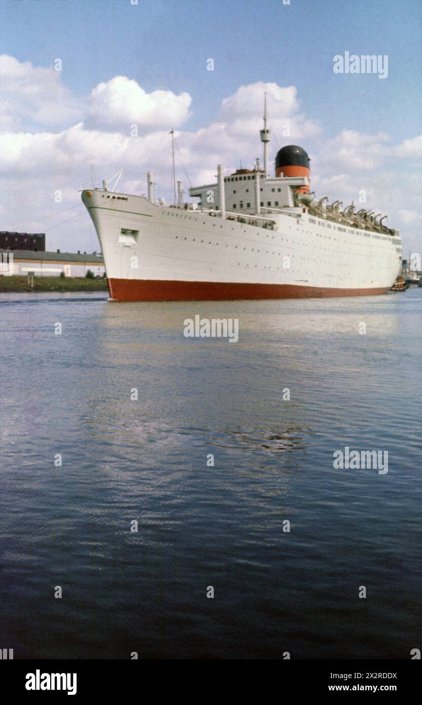 RMS Franconia photographed from Ferry Green, Renfrew. 26 September 1963 ...