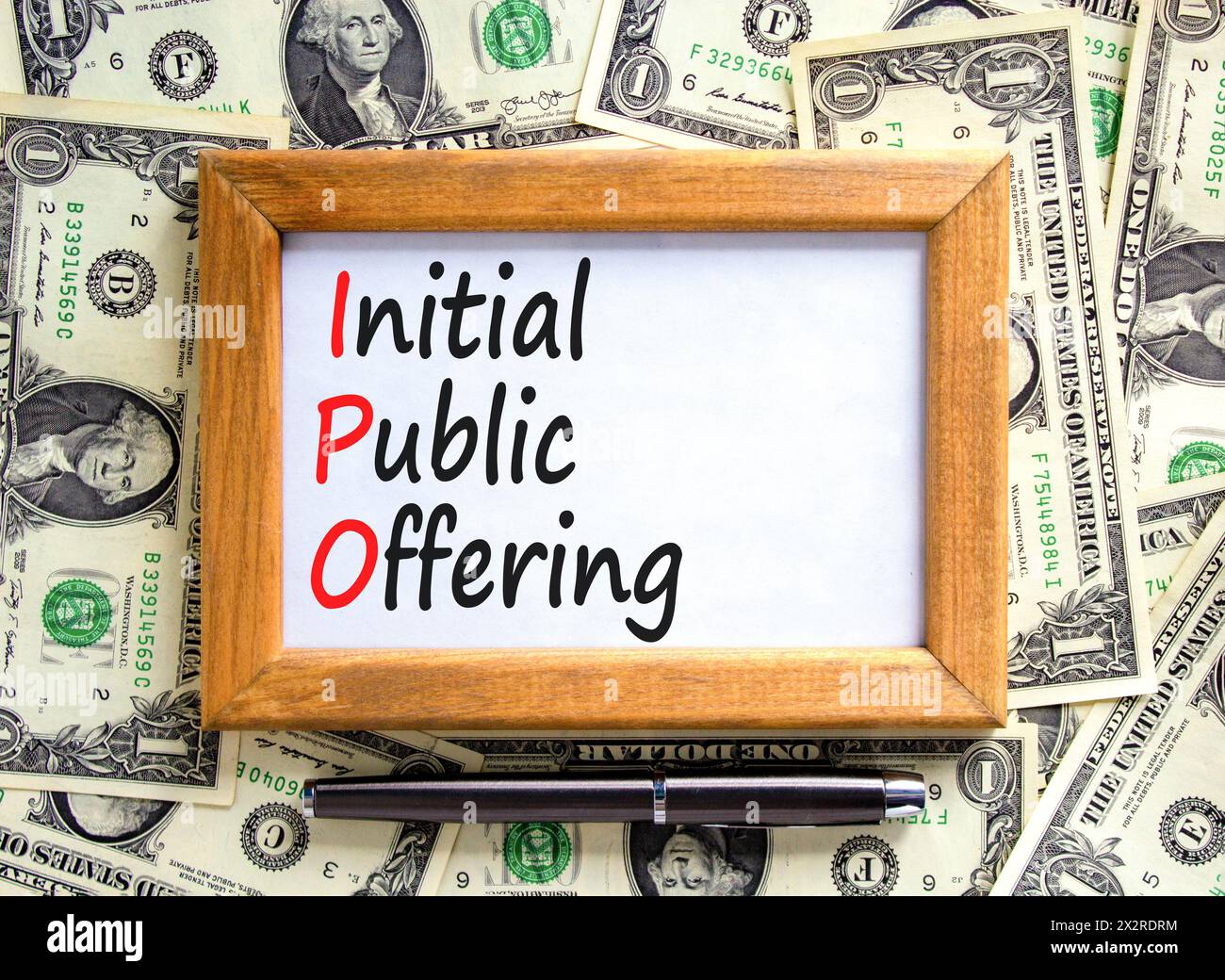 IPO initial public offering symbol. Concept words IPO initial public ...