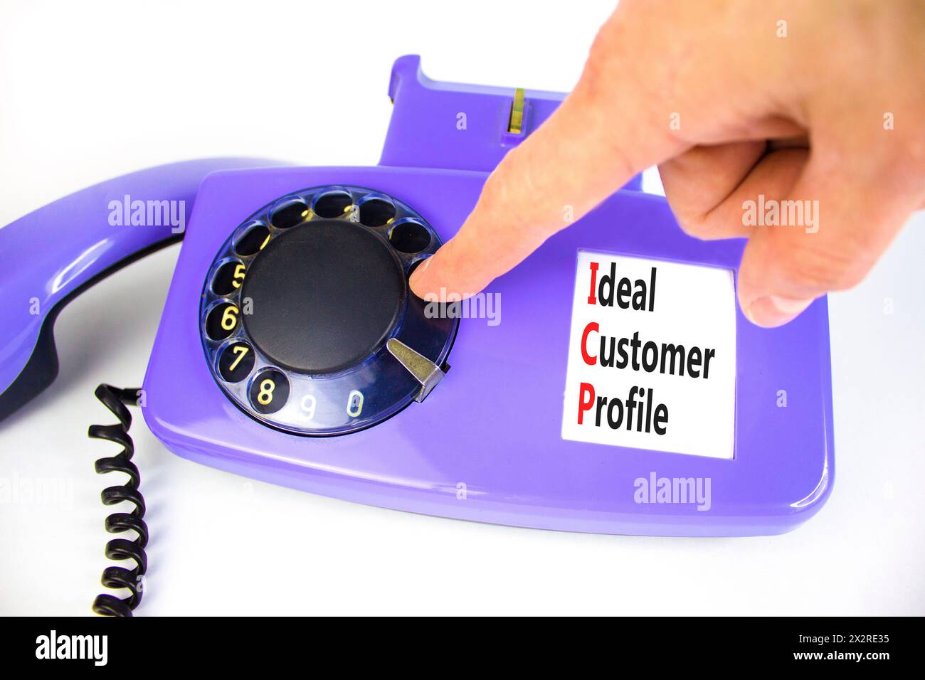 ICP ideal customer profile symbol. Concept words ICP ideal customer ...