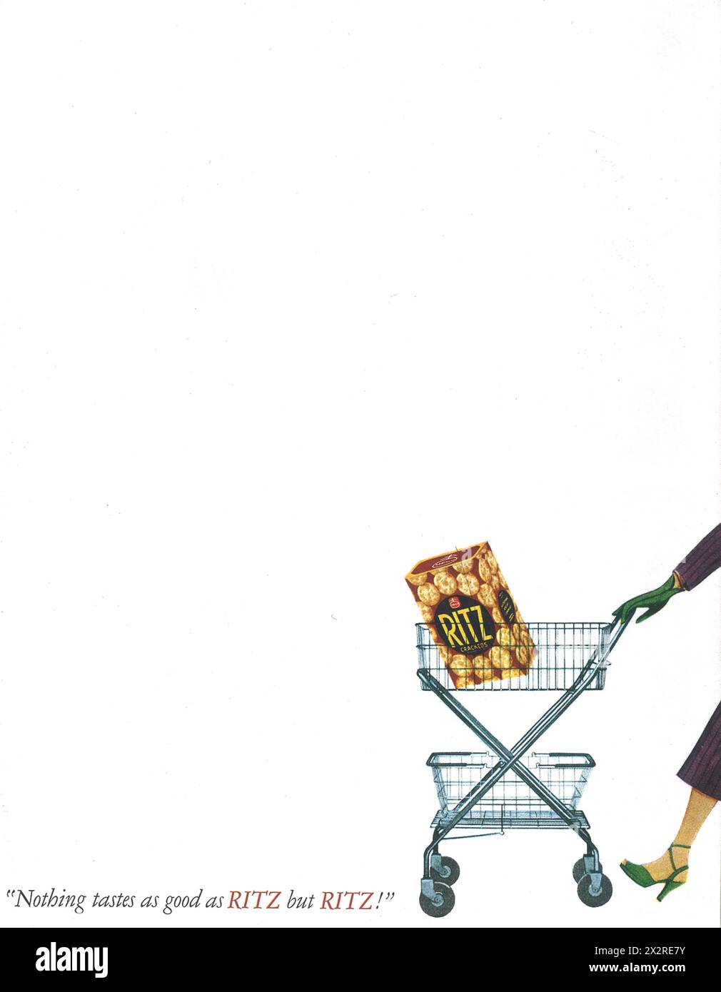 1950s Nabisco's Ritz Crackers Print Ad Stock Photo - Alamy