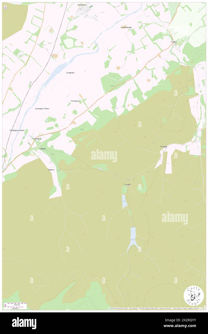 Lamington Hill, South Lanarkshire, GB, United Kingdom, Scotland, N 55 ...