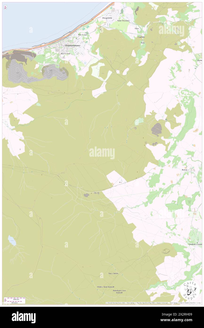 Tal y Fan, Conwy, GB, United Kingdom, Wales, N 53 14' 8'', S 3 54' 18 ...