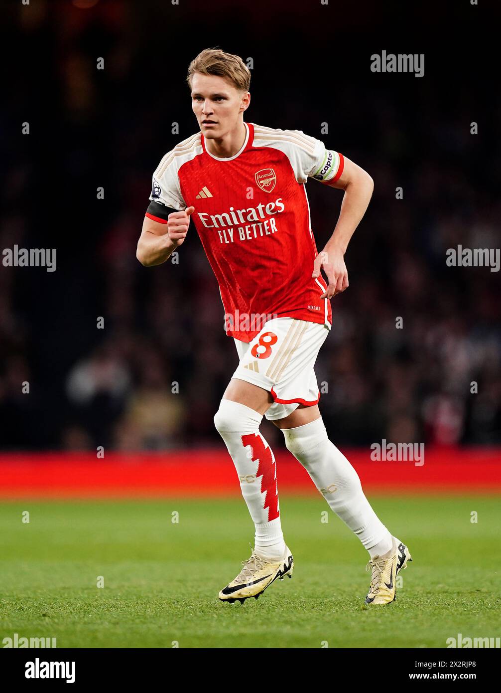 Arsenal's Martin Odegaard during the Premier League match at the ...