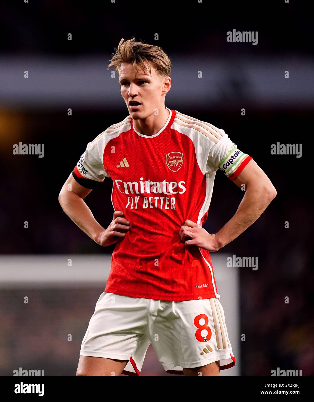 Arsenal's Martin Odegaard during the Premier League match at the ...
