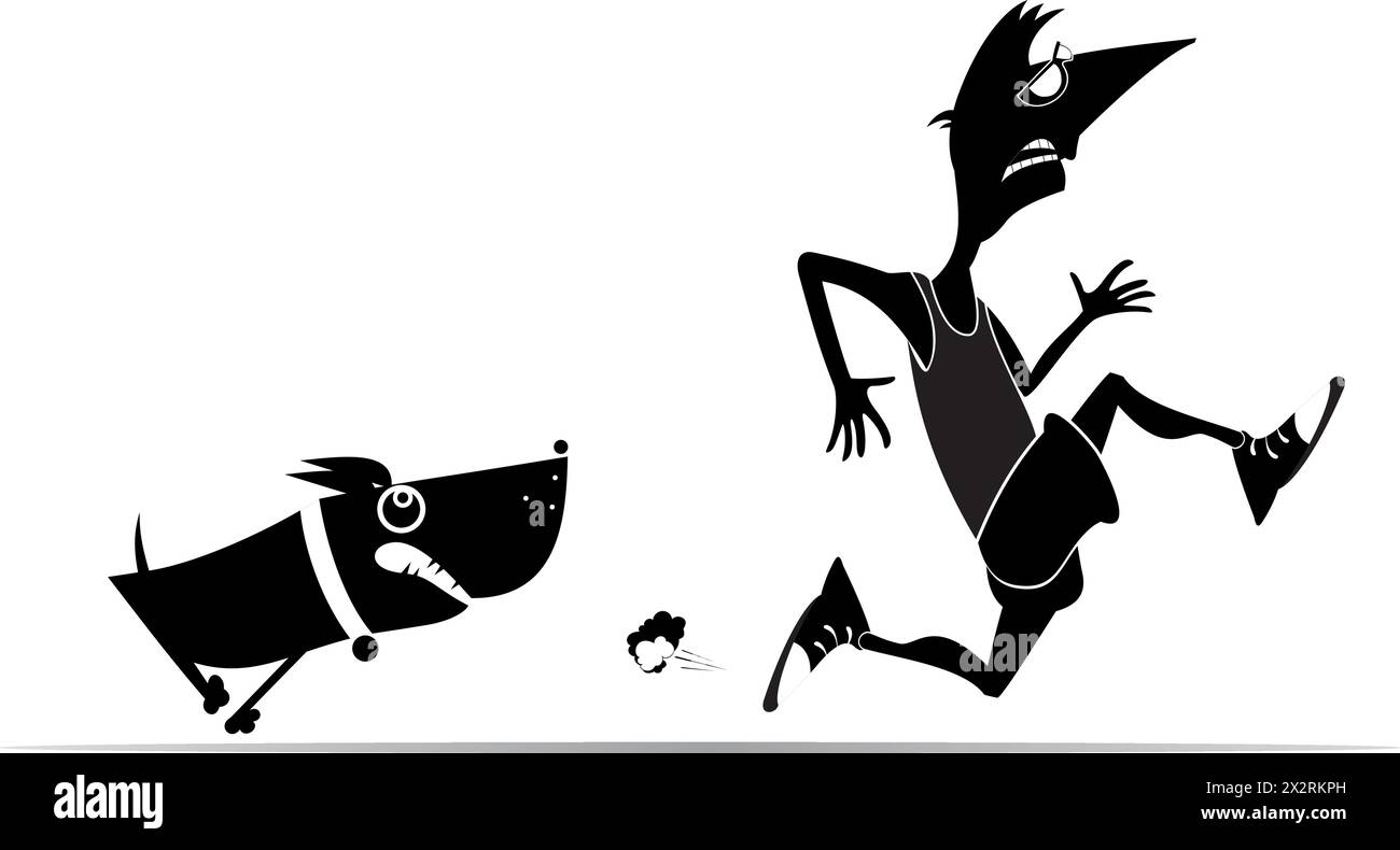 Cartoon furious man Black and White Stock Photos & Images - Alamy