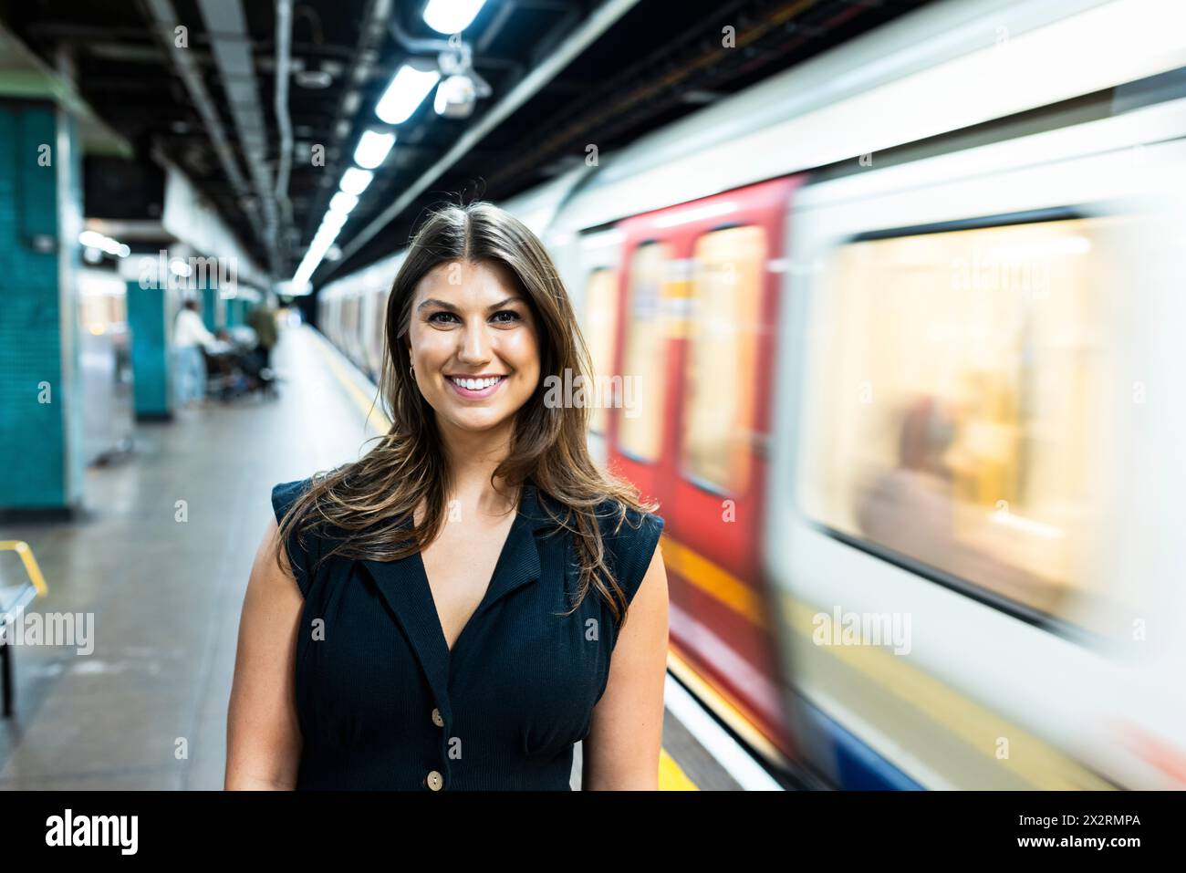 Moving subway train hi-res stock photography and images - Alamy