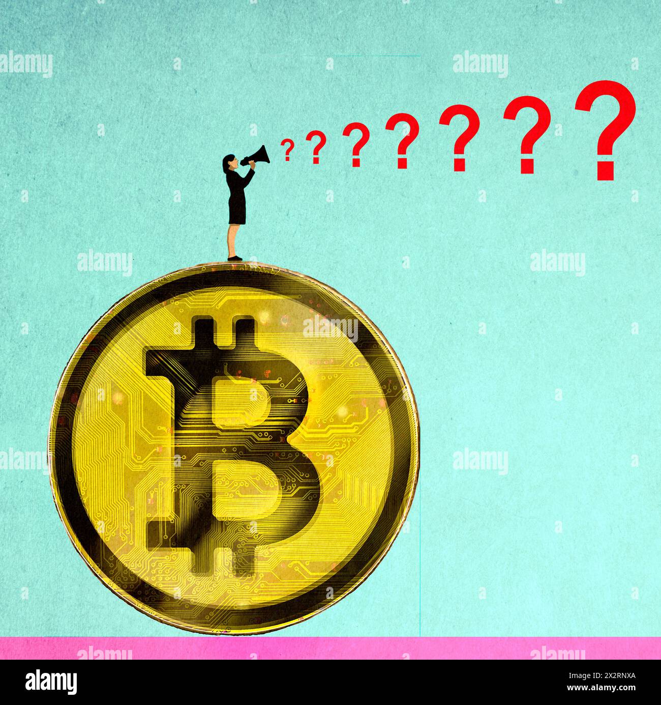 Questions question mark shouting hi-res stock photography and images ...