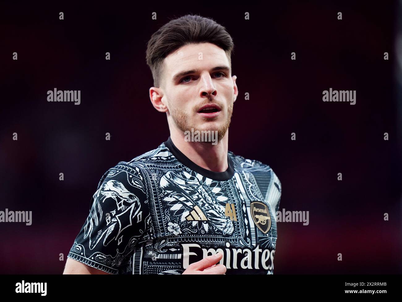 Arsenal's Declan Rice during the Premier League match at the Emirates ...
