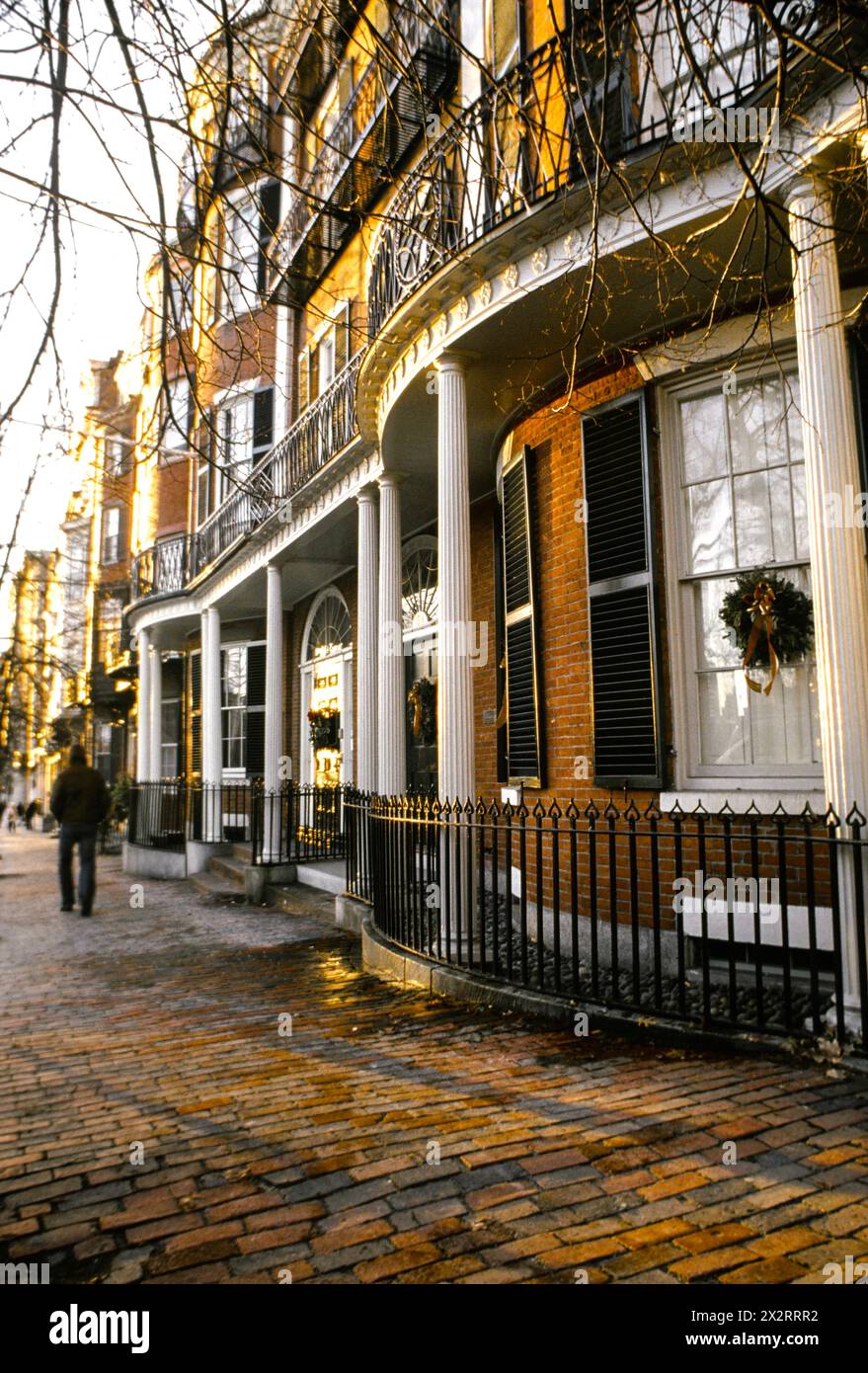 Boston street in winter hi-res stock photography and images - Alamy