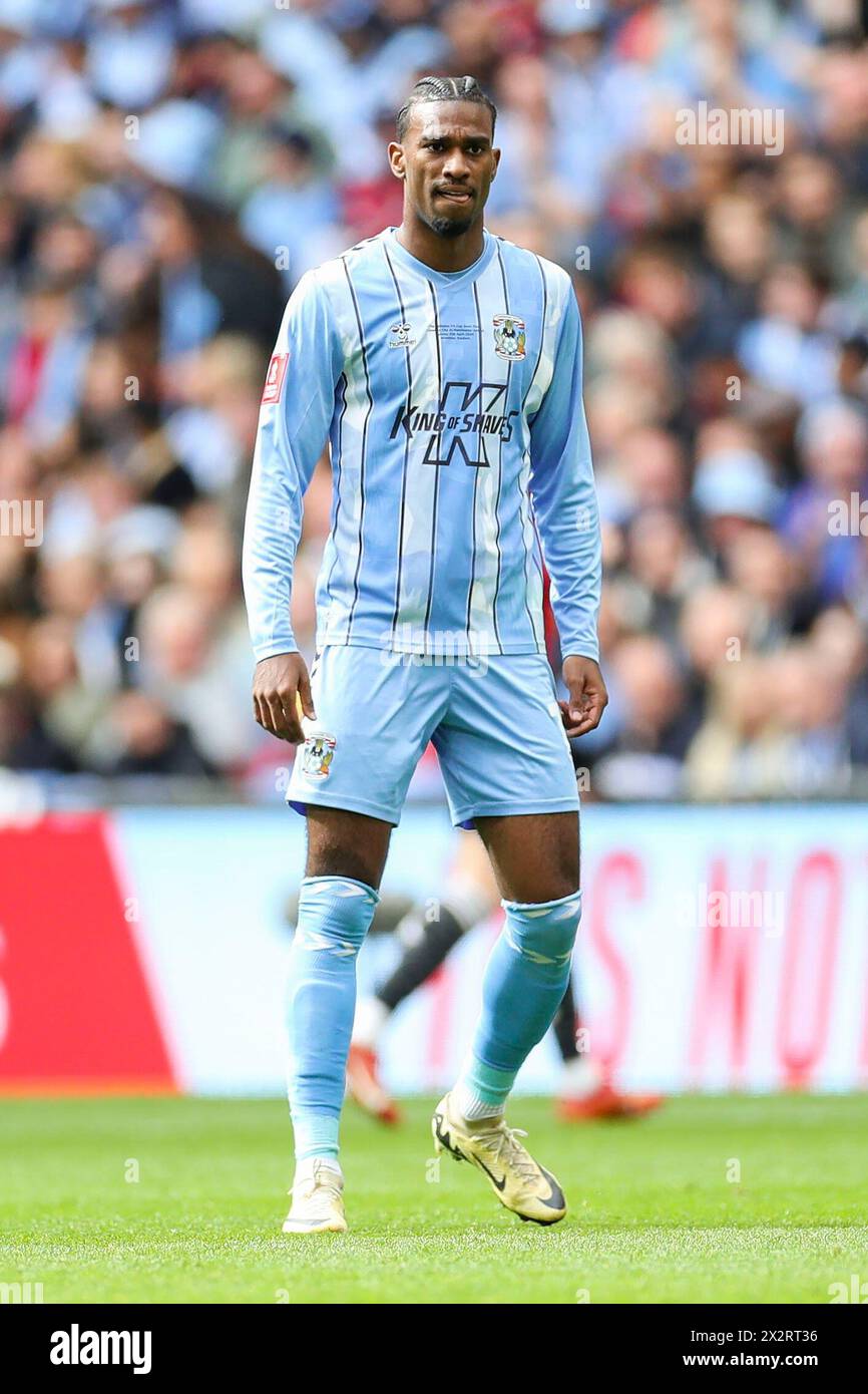 London, UK. 21st Apr, 2024. Coventry City forward Haji Wright (11 ...