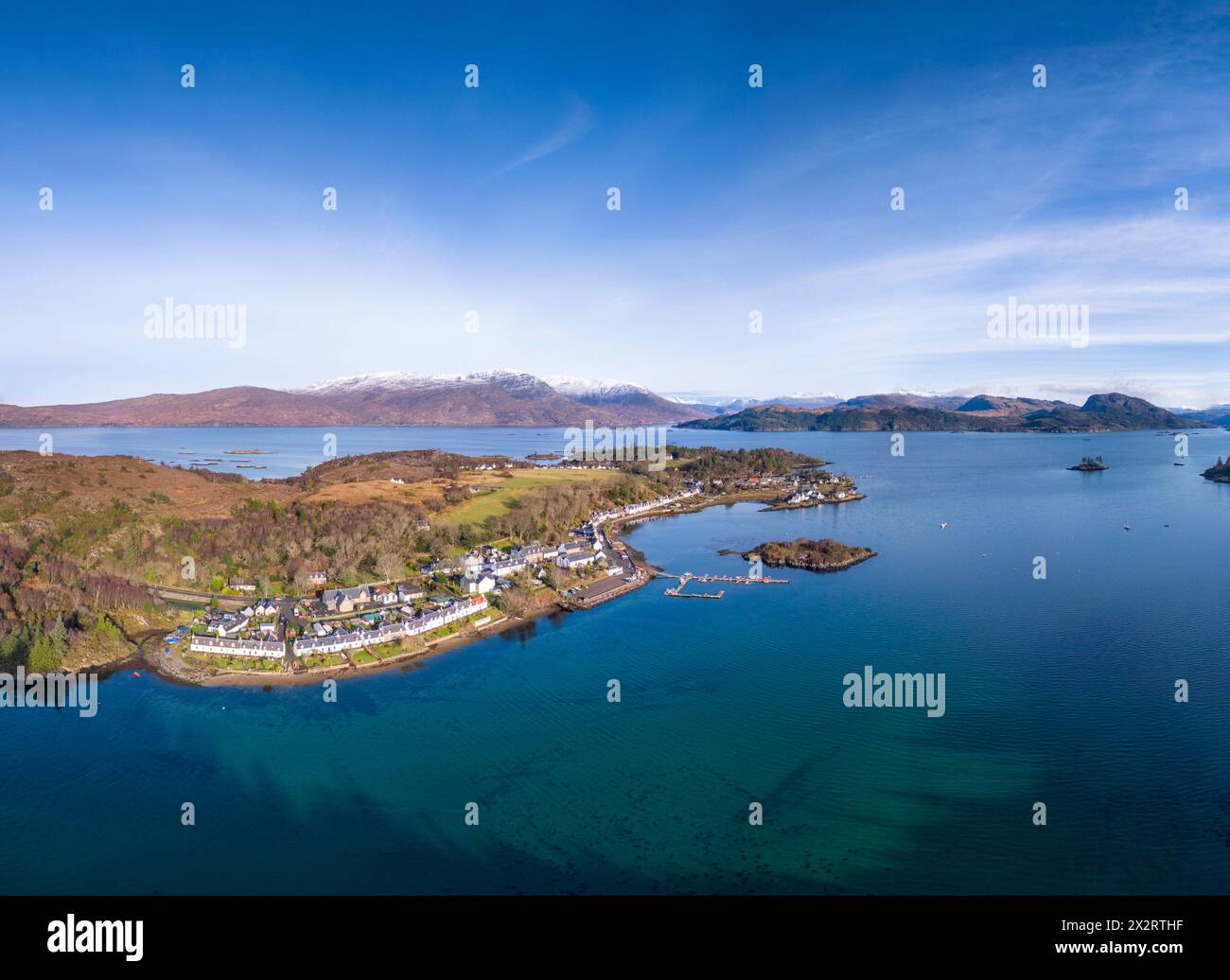 Aerial view of kyle of lochalsh hi-res stock photography and images - Alamy