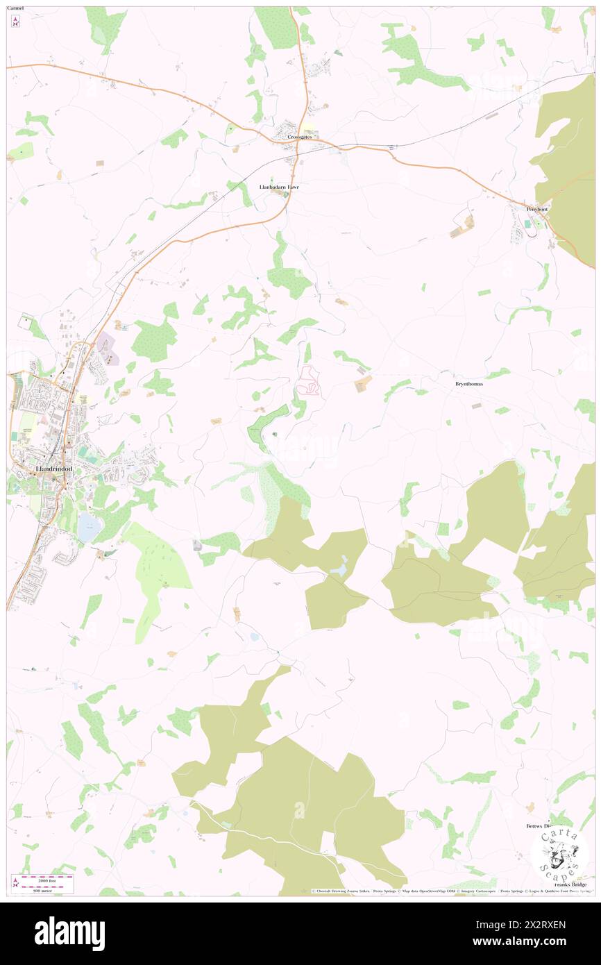 Cefnllys Castle, Sir Powys, GB, United Kingdom, Wales, N 52 14' 32'', S ...