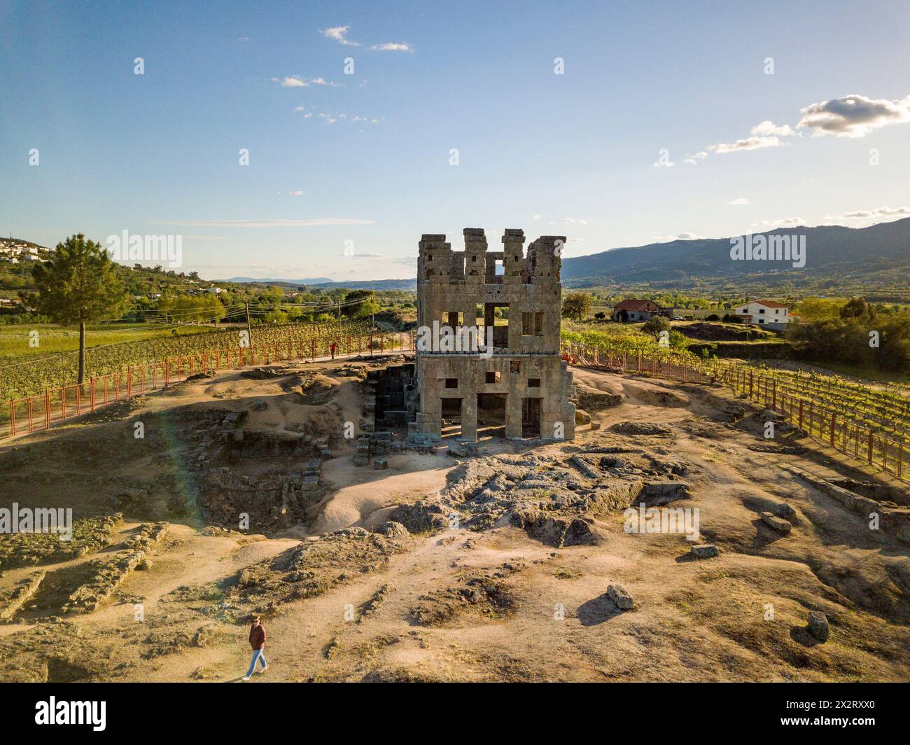 Centum Tower, Ruins of Roman Villa. Located at Comeal da Torre ...