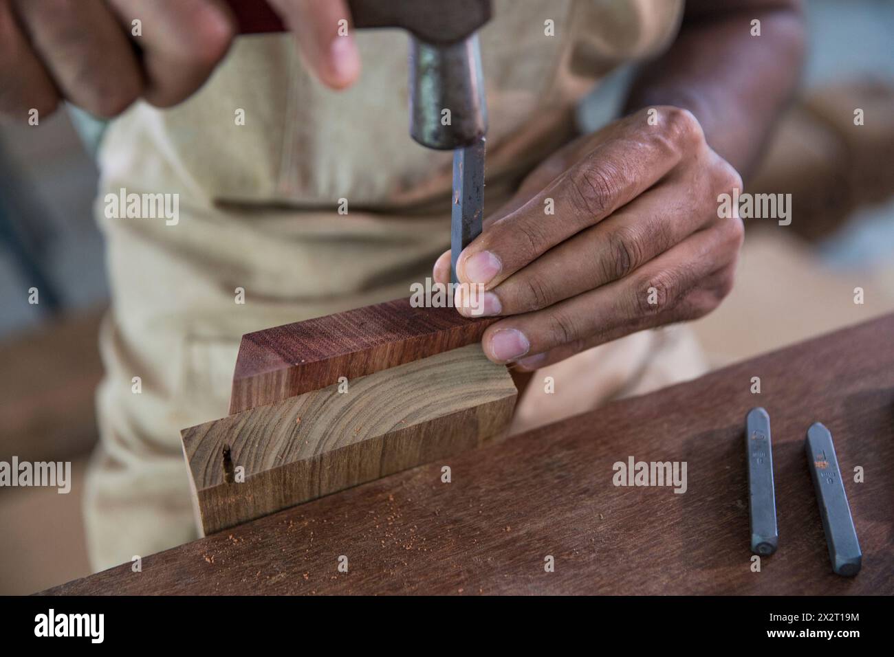 Man wooden stamp tool hi-res stock photography and images - Alamy
